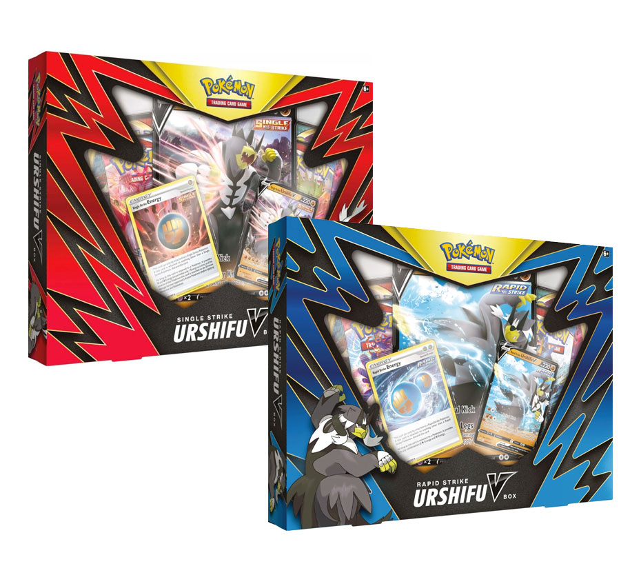 Pokemon Ushifu V Box Red Single Strike & Blue Rapid Strike (Set of 2 ...